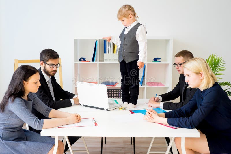 Little kid is the boss stock image. Image of person, education - 98279899
