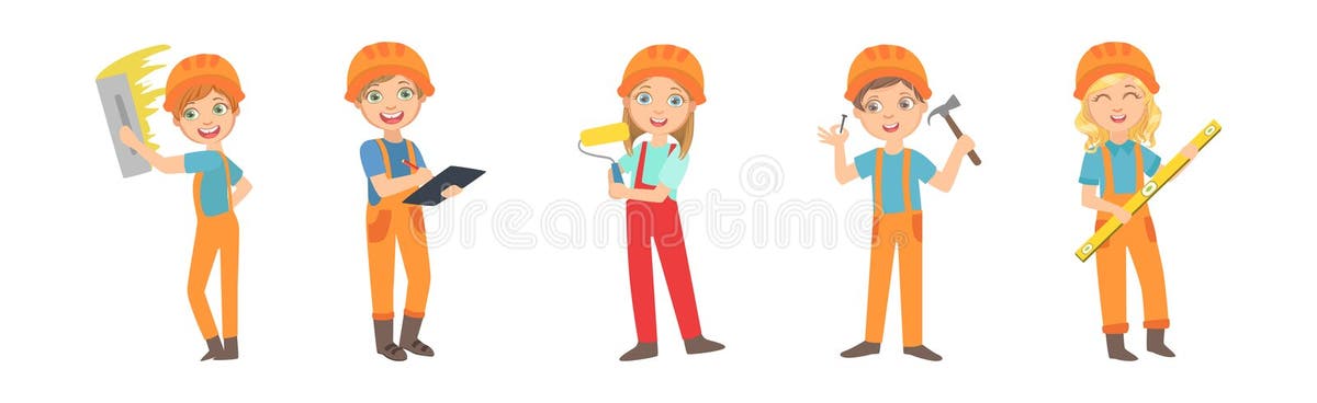 Children Engineering Stock Illustrations – 4,639 Children Engineering ...