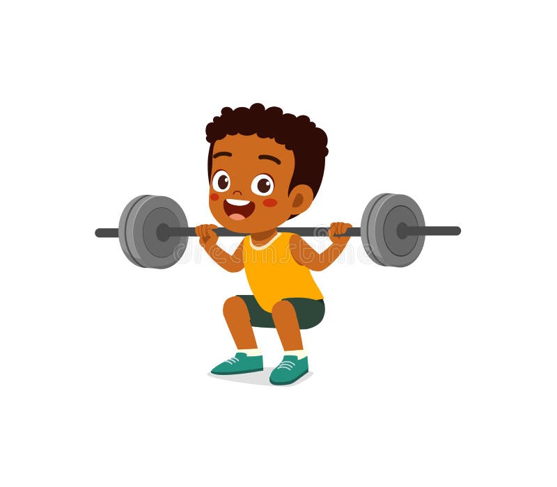 Weight Lifting Kid Stock Illustrations – 292 Weight Lifting Kid Stock ...