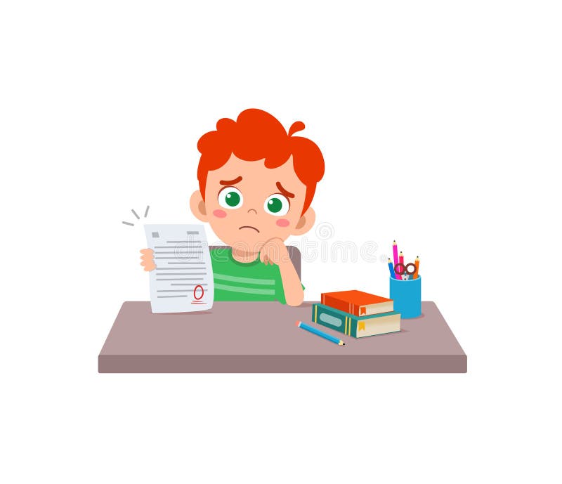 Student Bad Test Grade Stock Illustrations – 257 Student Bad Test Grade ...