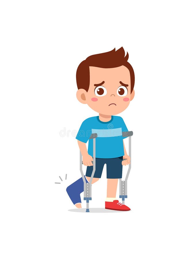 Little Kid Got Accident and Got Bone Fracture Stock Vector ...