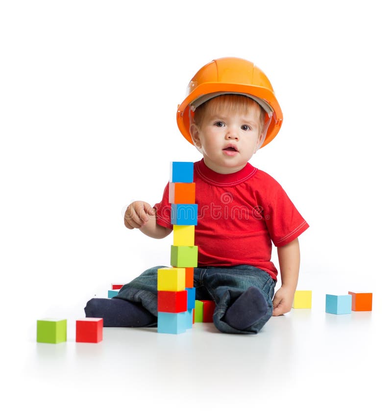 Safety In Building Blocks Clip Art