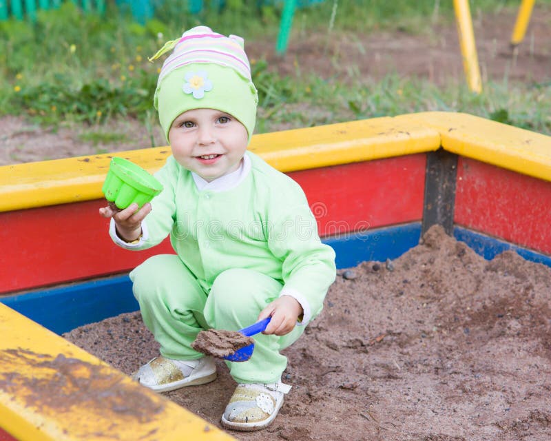 Kids Fighting In A Sandbox