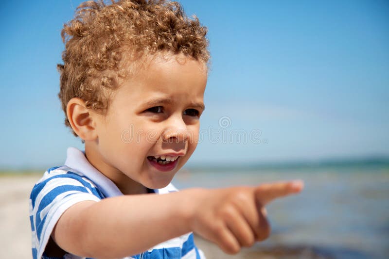 Little Kid Pointing At Something Interesting Royalty Free Stock Photos ...