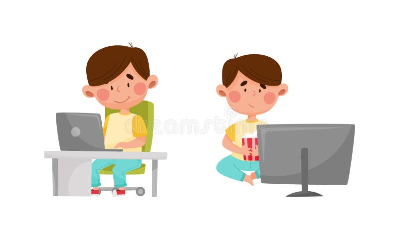 51+ Little boy working computer Free Stock Photos - StockFreeImages