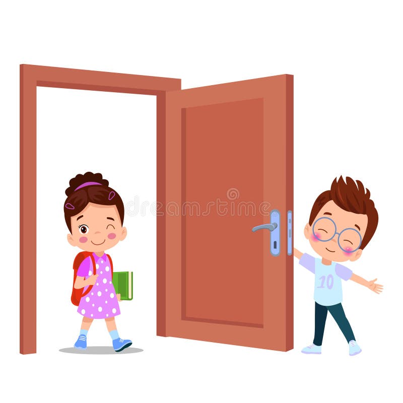 Kid Close Door Stock Illustrations – 153 Kid Close Door Stock ...