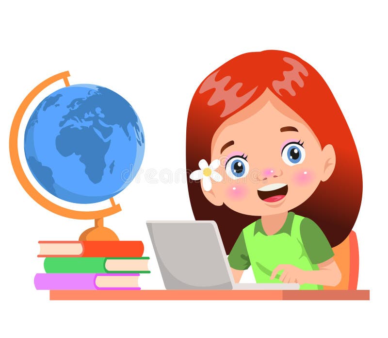 Cartoon Kid Typing Stock Illustrations – 269 Cartoon Kid Typing Stock ...