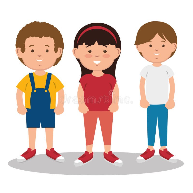 Little Kids Avatar Characters Stock Illustration - Illustration of ...