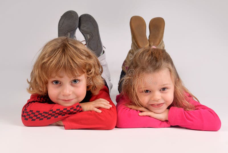 Little kids posing stock image. Image of childhood, isolated - 31097807