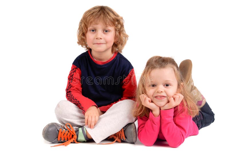 Little kids posing stock photo. Image of girl, cute, friendship - 31097986