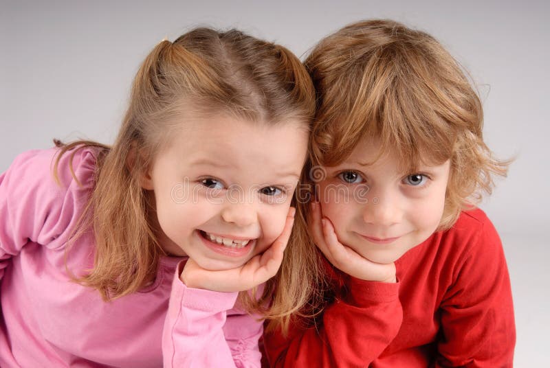 Little kids posing stock photo. Image of girl, cute, friendship - 31097986