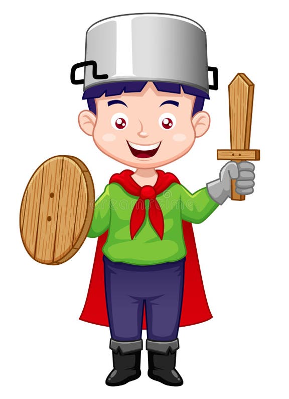 Little Knight stock vector. Illustration of boys, knight - 26865434