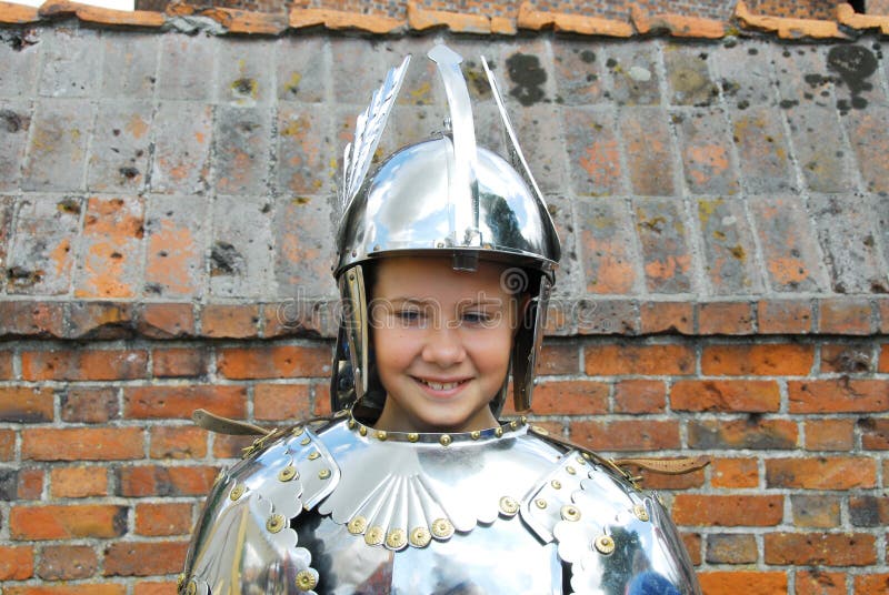 Little knight stock image. Image of little, dressed, young - 6308449