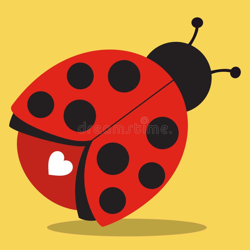 Little Lady Bugs Lady Bird 01 Stock Vector - Illustration of vector ...
