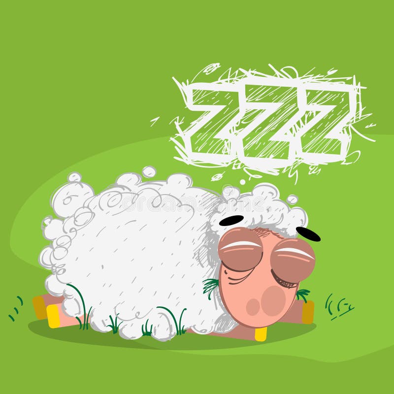 Sleeping Sheep Lamb Stock Illustrations – 805 Sleeping Sheep Lamb Stock ...