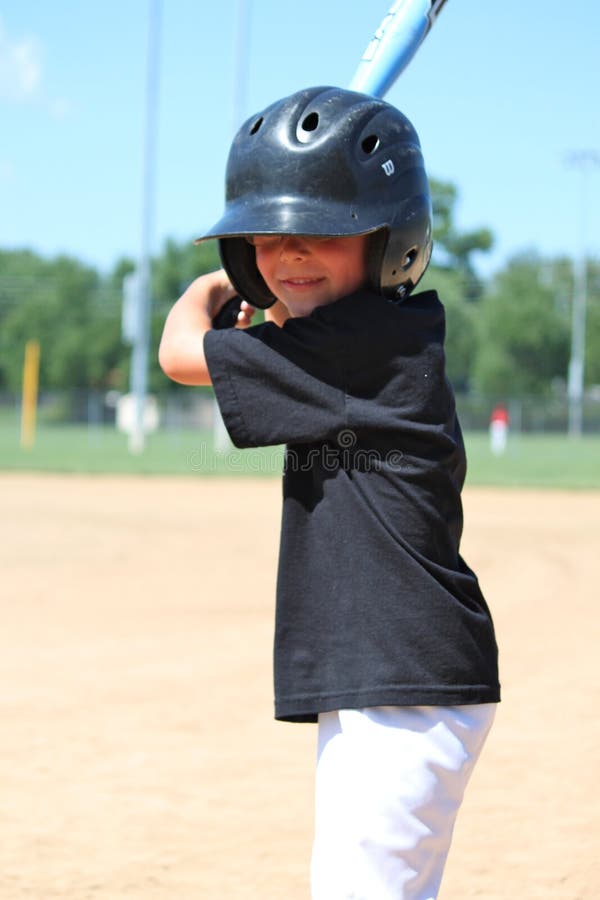 Boy hitting baseball stock image. Image of little, sports - 1974373