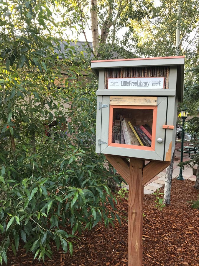 Little Library editorial stock photo. Image of colorado - 96491988