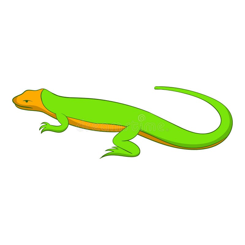 Little Lizard Icon, Cartoon Style Stock Vector - Illustration of iguana ...
