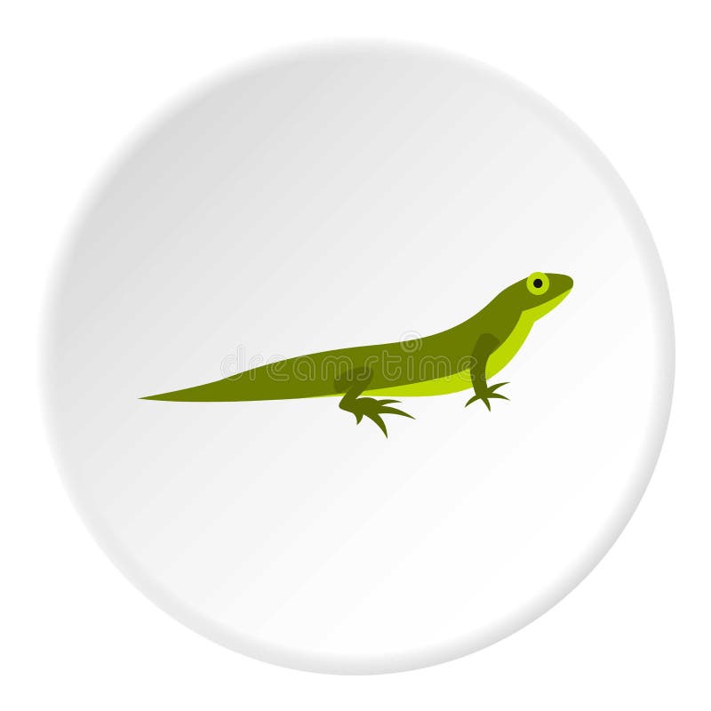 Little Lizard Icon, Flat Style Stock Vector - Illustration of paws ...