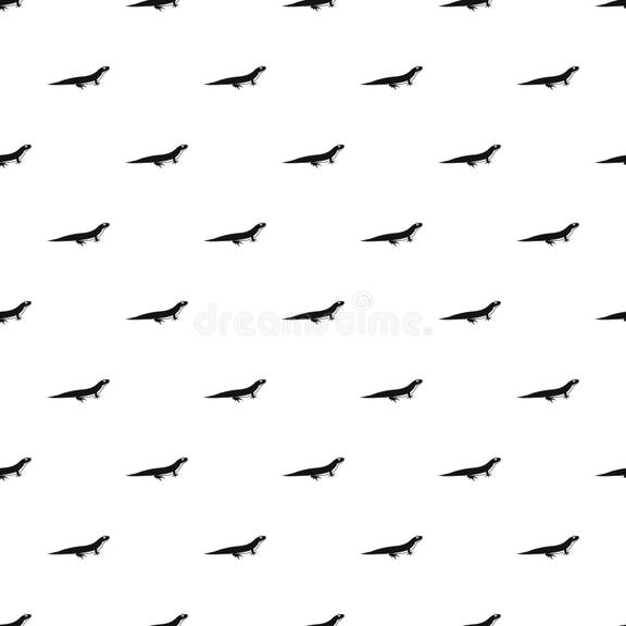 Little Lizard Pattern, Simple Style Stock Vector - Illustration of ...