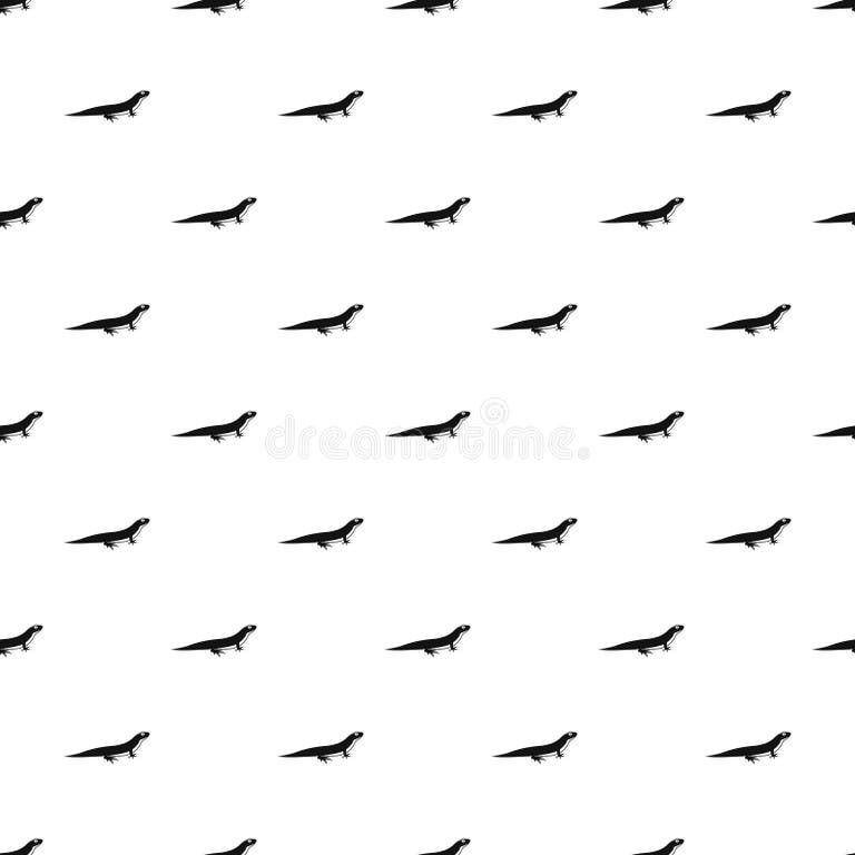 Little Lizard Pattern, Simple Style Stock Vector - Illustration of ...