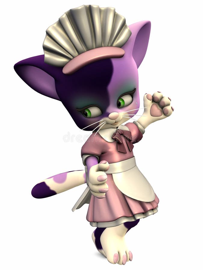 Little Maid - Toon Figure stock illustration. Illustration of manga ...