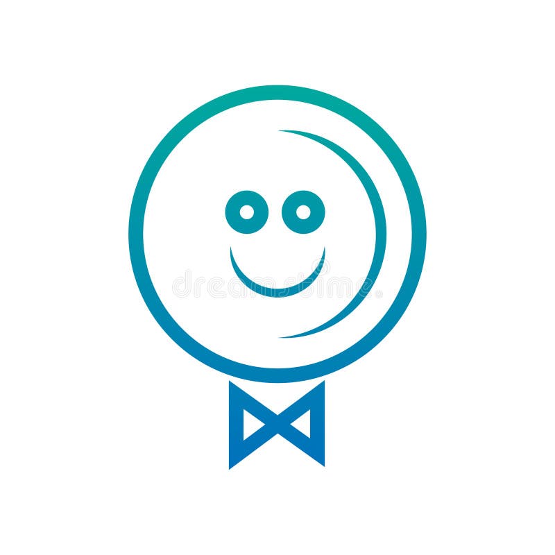 Icon Of Little Man With Butterfly On A White Background Stock ...