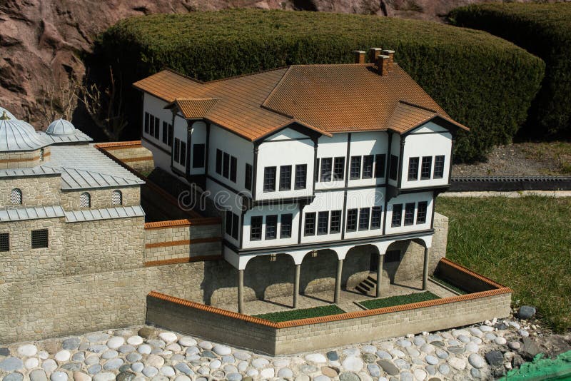 Little Model of Example of Turkish Traditional House Architecture Stock ...