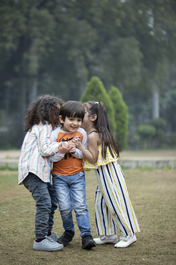 Little Models Playing Poshampa Game in the Park Stock Photo - Image of ...