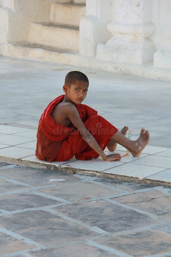 Little monk editorial stock photo. Image of monk, playing - 23700143