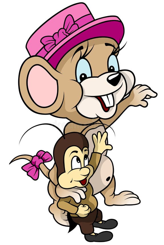 Little Mouse and Cricket stock vector. Illustration of beetle - 36009496