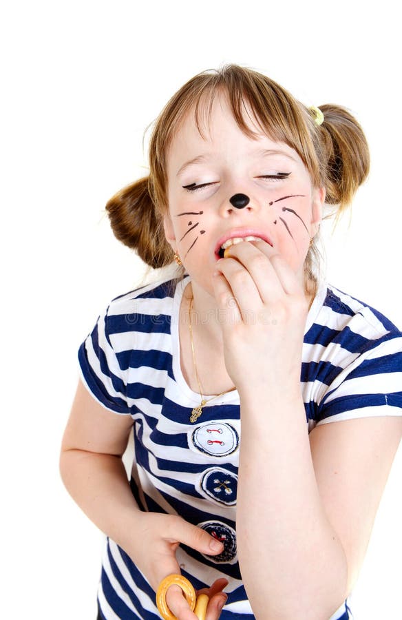 Little mouse girl stock photo. Image of milk, creative - 51365334