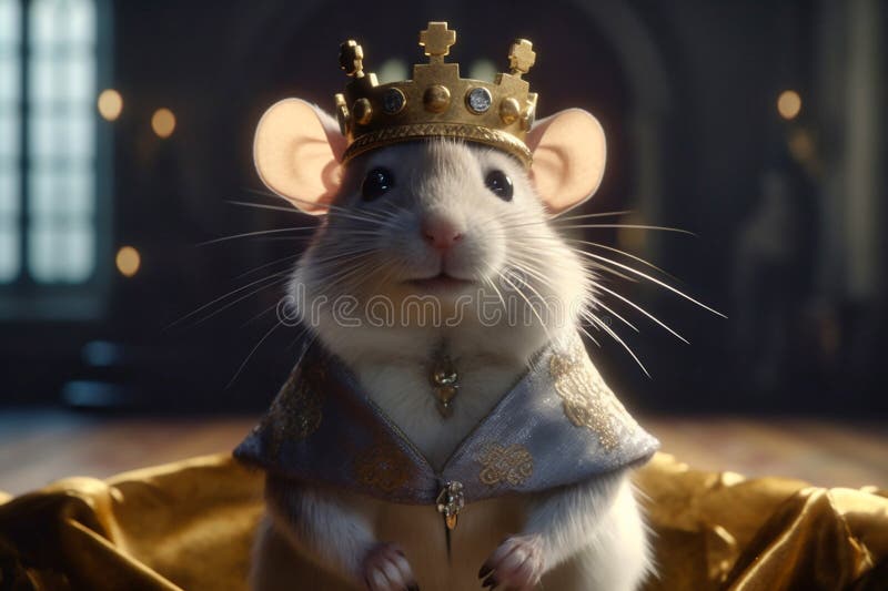 Little Mouse Prince Looking Hella Regal Charming, Generative AI Stock ...
