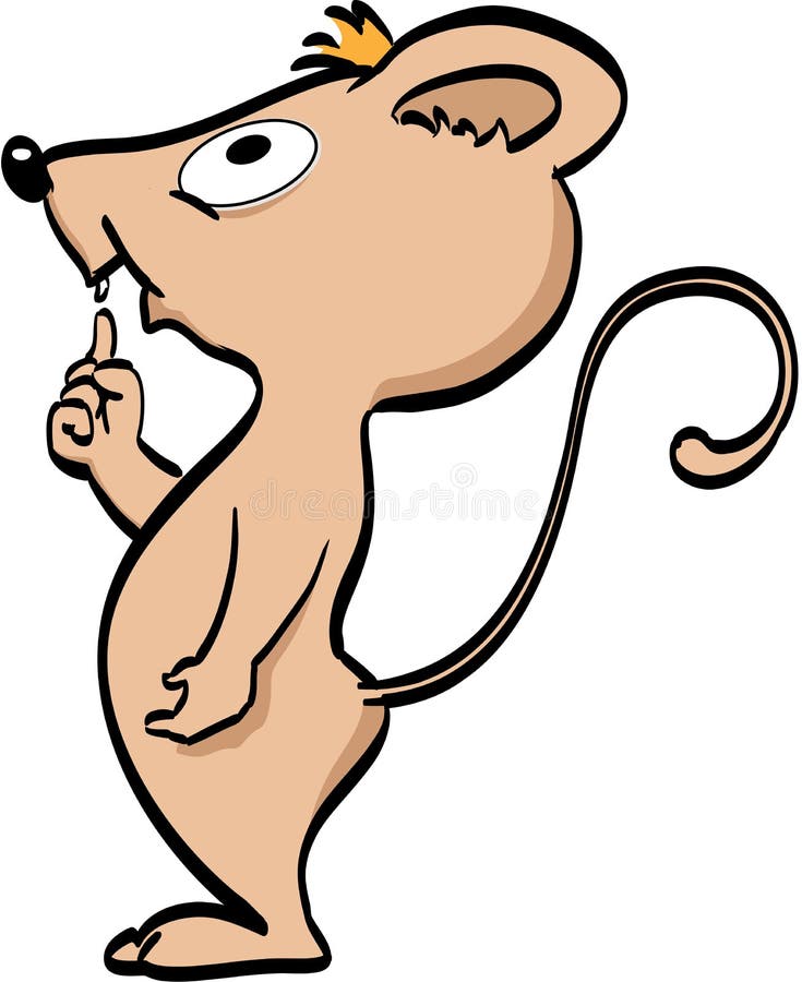 Little mouse stock vector. Illustration of small, curious - 42452484