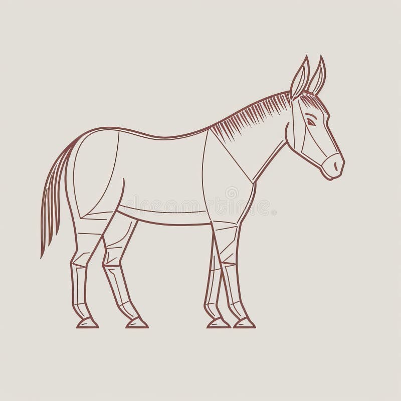A Little Mule stock illustration. Illustration of vector - 275408836