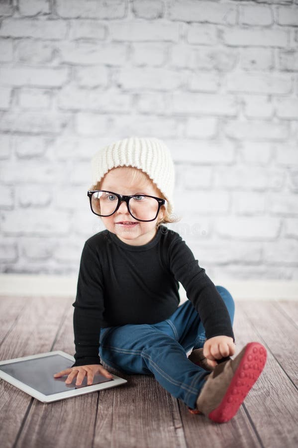 Little nerd stock photo. Image of brick, inside, glasses - 39499730