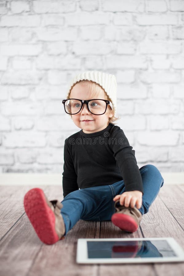 Little nerd stock photo. Image of intelligence, hair - 39499748