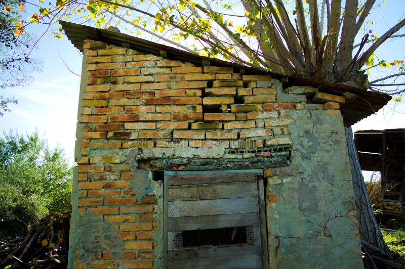 Little old brick structure stock photo. Image of structure - 100875422