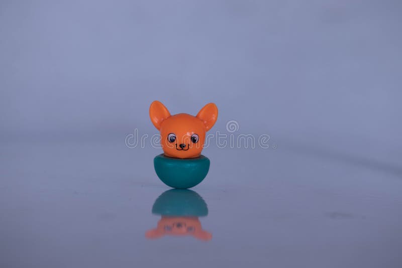 Little Orange Fox Small Toy for Children Stock Photo - Image of ...