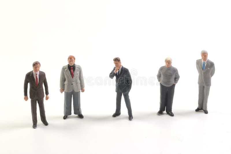 Little People Standing Around, Business Figure Stock Image - Image of ...