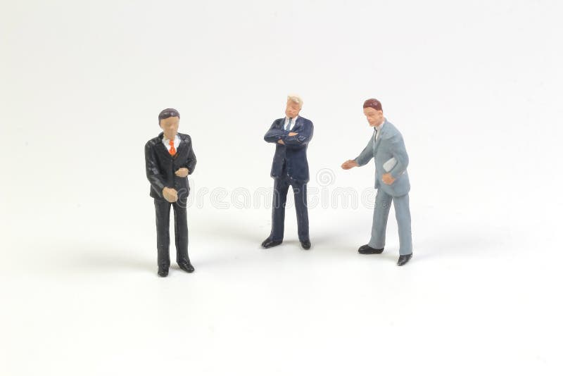 Little People Standing Around, Business Figure Stock Image - Image of ...