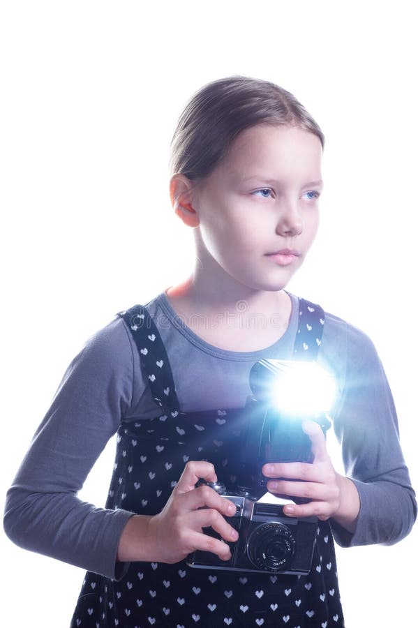 Little photographer stock photo. Image of people, looking - 13010862