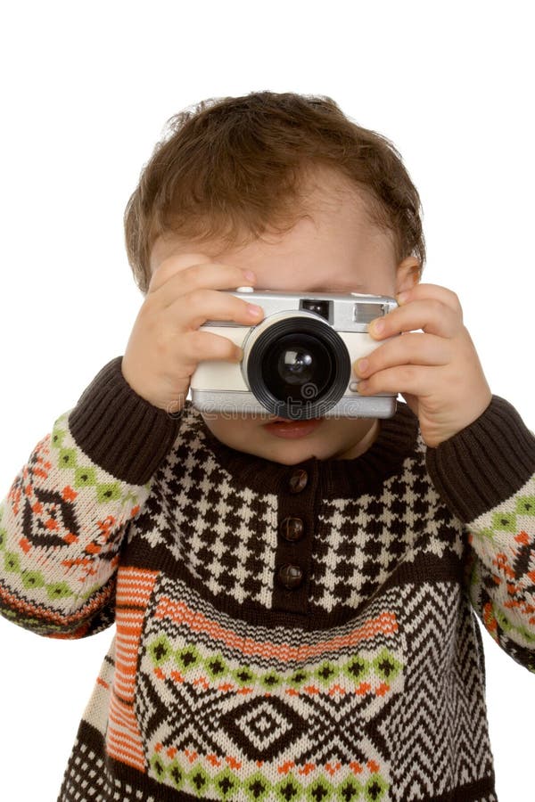 Little photographer stock photo. Image of camera, shot - 6966294