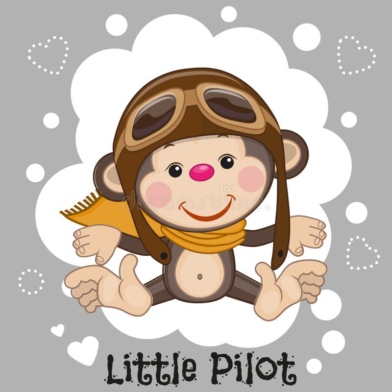 Little Pilot stock vector. Illustration of eyewear, cartoon - 58425184