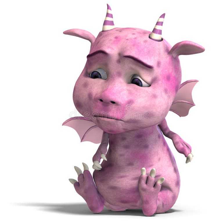 Pink Cute Toon Dragon Devil Stock Illustrations – 9 Pink Cute Toon ...