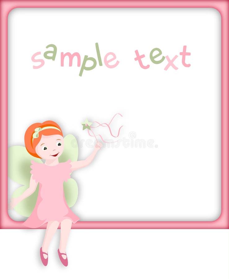 Cute little fairy girl stock vector. Illustration of smiling - 24158322