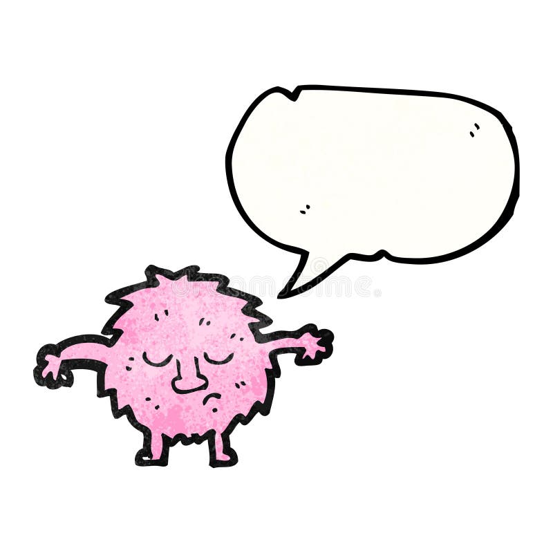 Little Pink Monster Cartoon Stock Vector - Illustration of textured ...