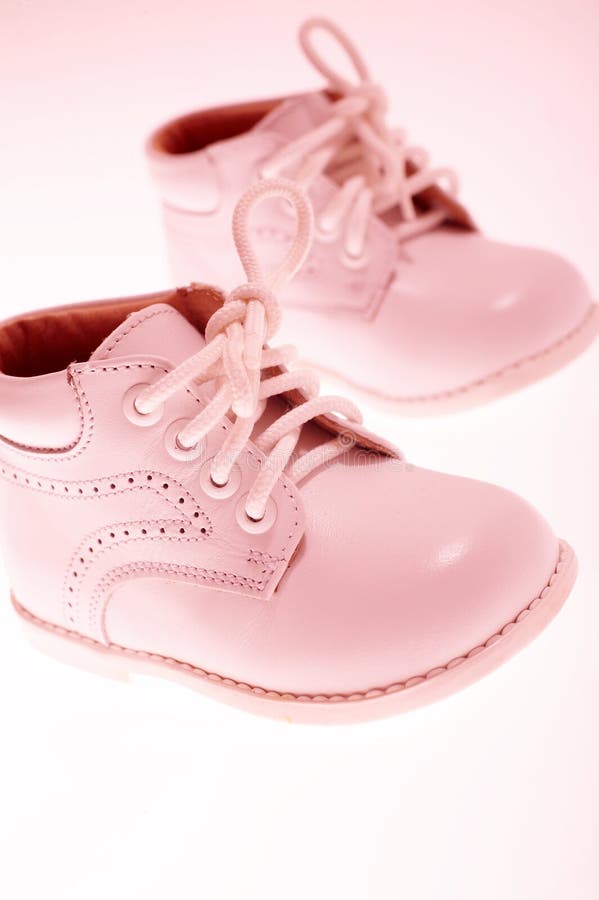 Pink shoes for baby stock photo. Image of color, flower - 5297108