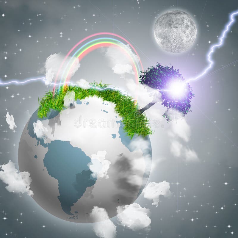 Little Planet stock illustration. Illustration of energy - 14445165