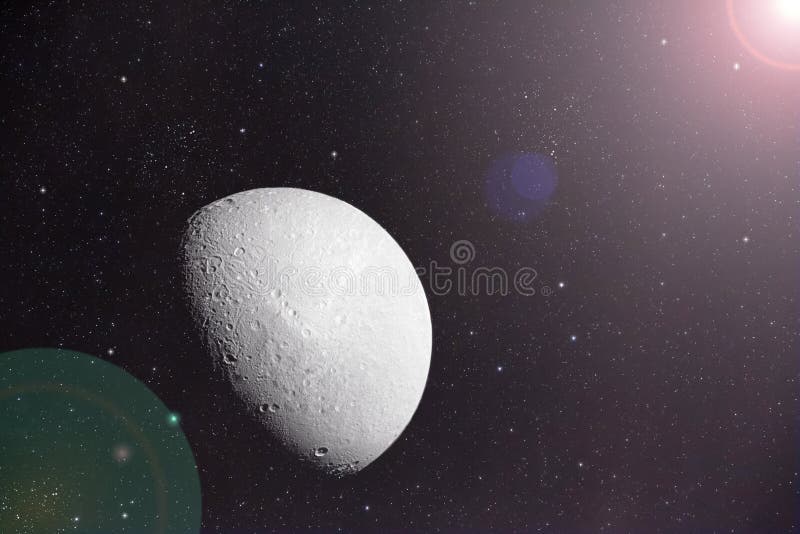 Little Planet Being Shined by the Sun Stock Image - Image of luna ...